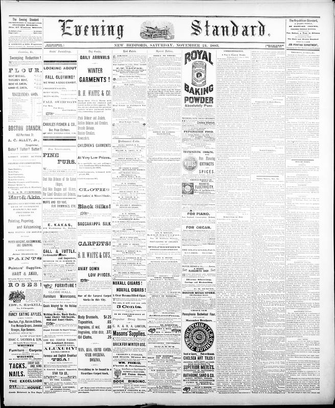 Evening Standard. November 24, 1883 - Digital Commonwealth