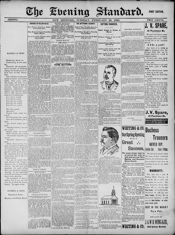 Evening Standard. February 28, 1893 - Digital Commonwealth