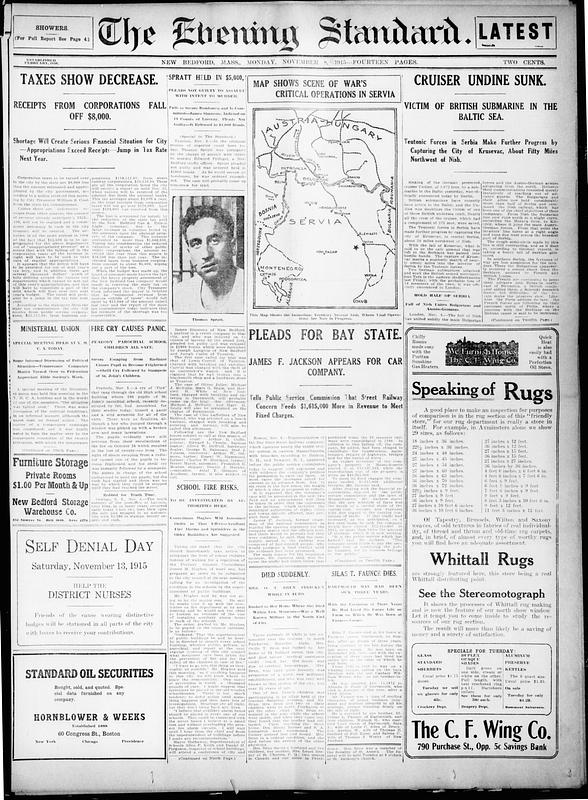 Evening Standard. November 08, 1915 - Digital Commonwealth