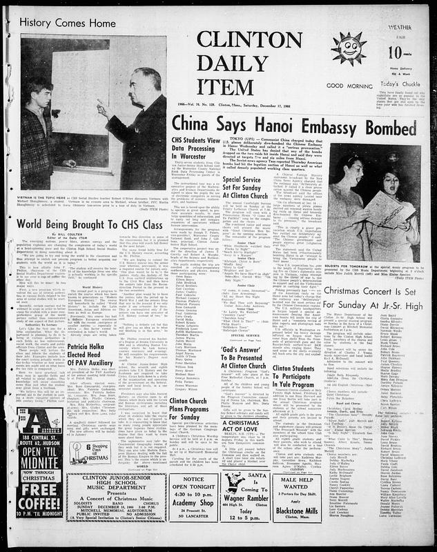 Clinton Daily Item. December 17, 1966 - Digital Commonwealth