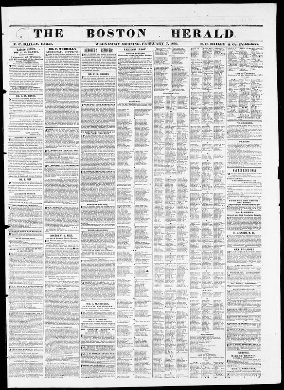 The Boston Herald. February 07, 1866 - Digital Commonwealth