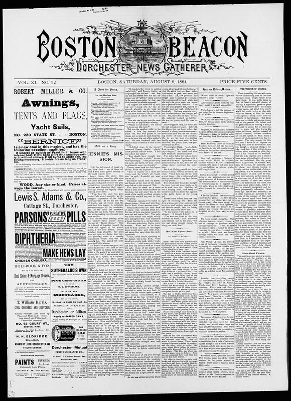 The Boston Beacon and Dorchester News Gatherer, August 09, 1884 ...