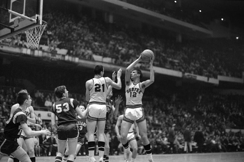 Durfee High School basketball game at Boston Garden - Digital Commonwealth