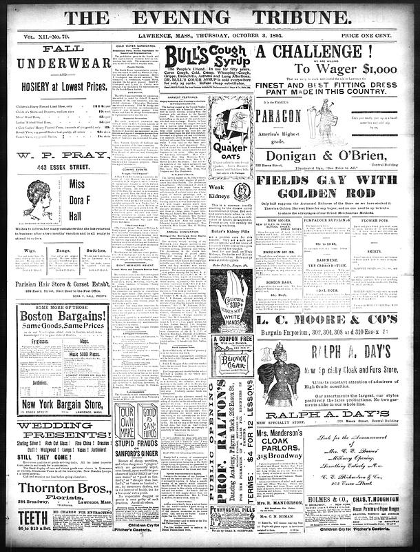 The Evening Tribune. October 03, 1895 - Digital Commonwealth
