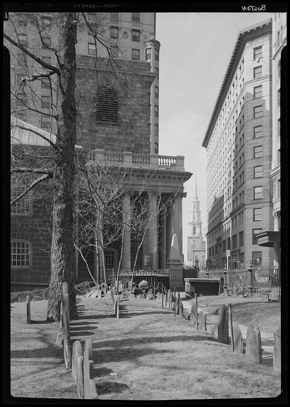 King's Chapel in spring, Boston - Digital Commonwealth