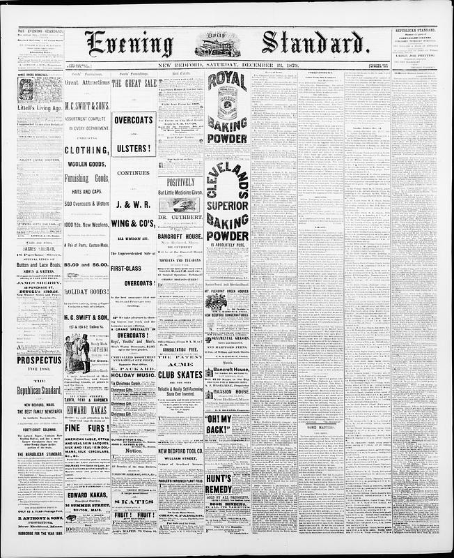 Evening Standard. December 13, 1879 - Digital Commonwealth
