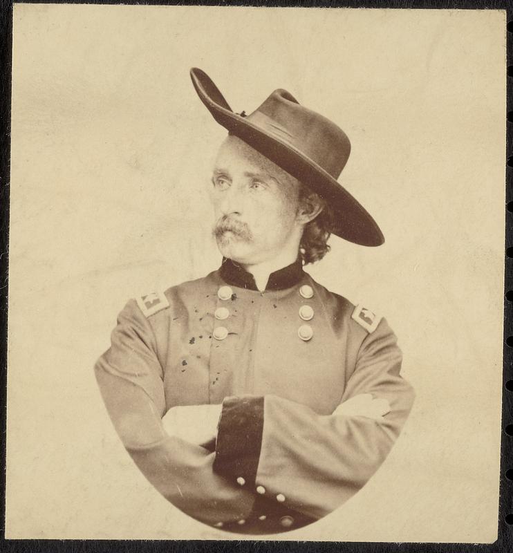 General G.A. Custer. Photograph taken in 1864 - Digital Commonwealth