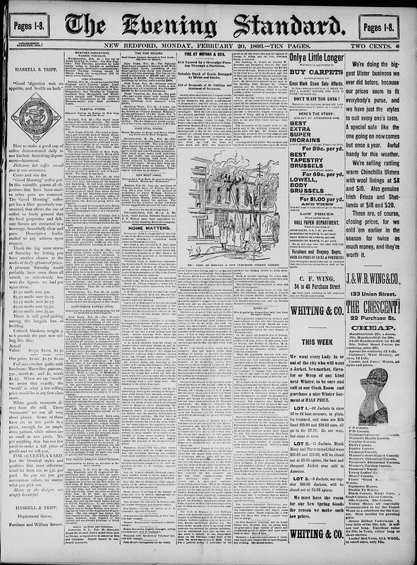 Evening Standard. February 20, 1893 - Digital Commonwealth