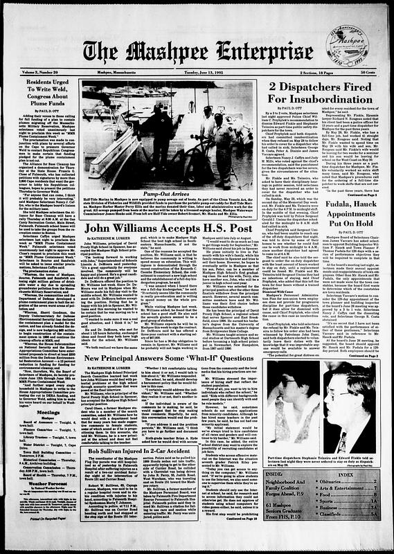 The Mashpee Enterprise. June 13, 1995 - Digital Commonwealth