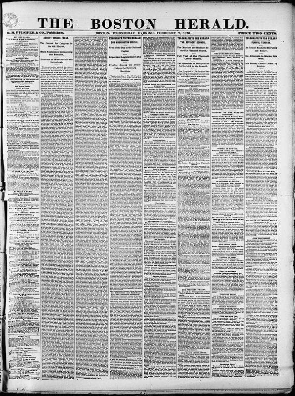 The Boston Herald. February 02, 1876 - Digital Commonwealth