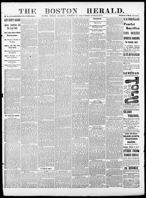 The Boston Herald. October 15, 1880 - Digital Commonwealth