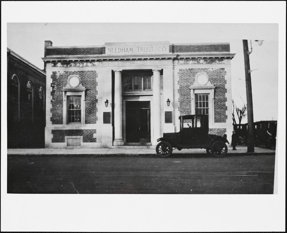 Needham Trust Company Bank, Needham Square - Digital Commonwealth