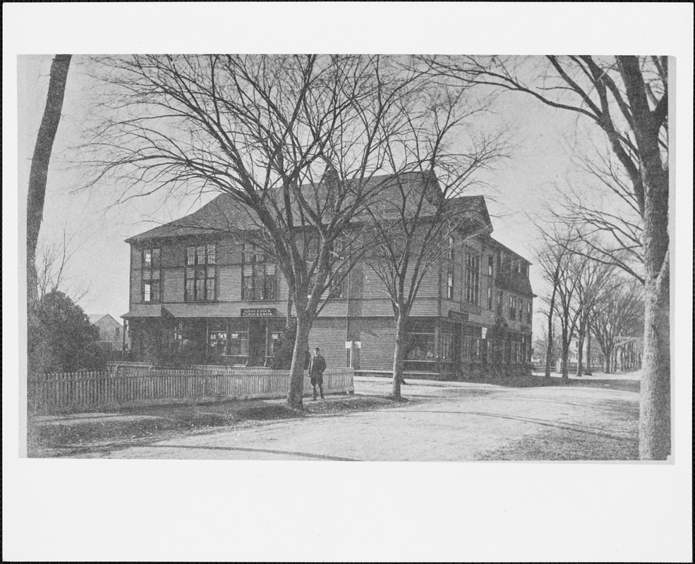 Bourne Building, Great Plain Avenue and Chestnut Street, SW corner ...