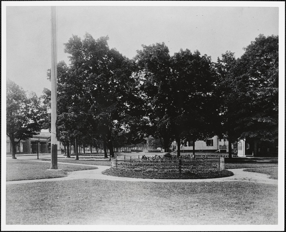 Needham Heights Common prior to the building of the William Carter Co ...