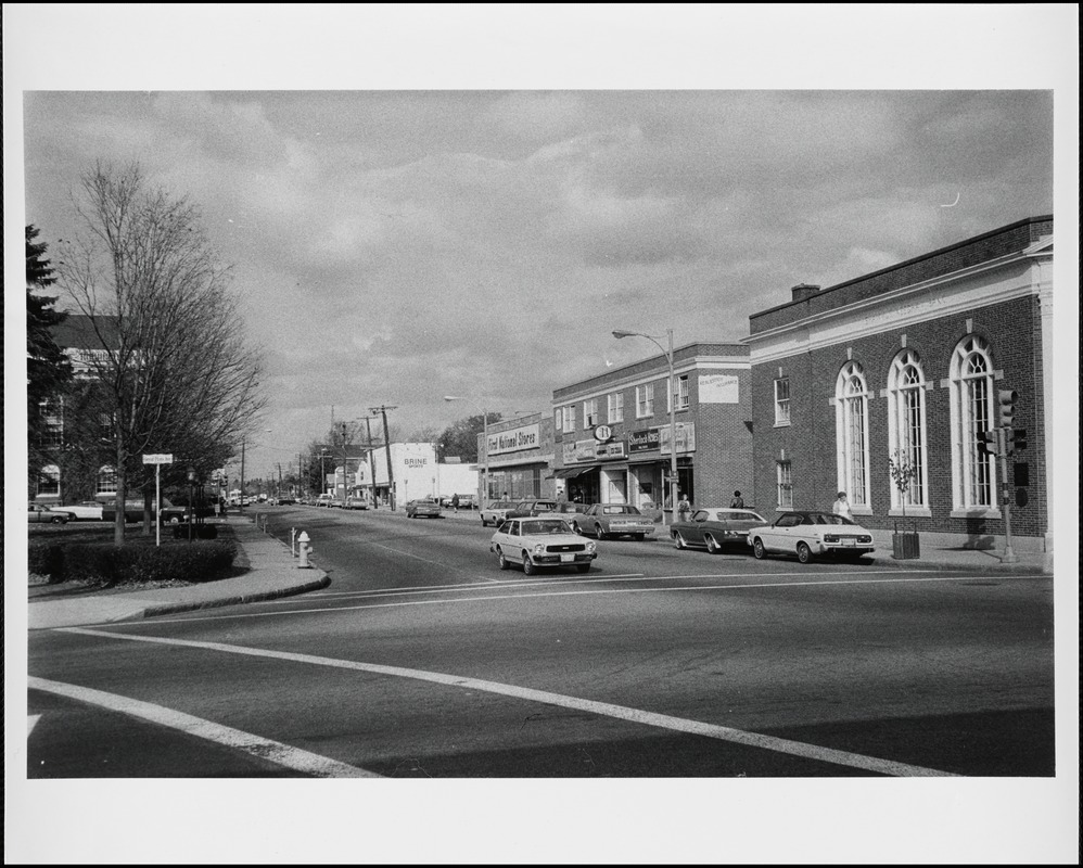 Highland Avenue in Needham Square - Digital Commonwealth