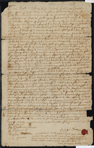 Deed of property in Eastham sold to Eliakim Higgins of Eastham by ...