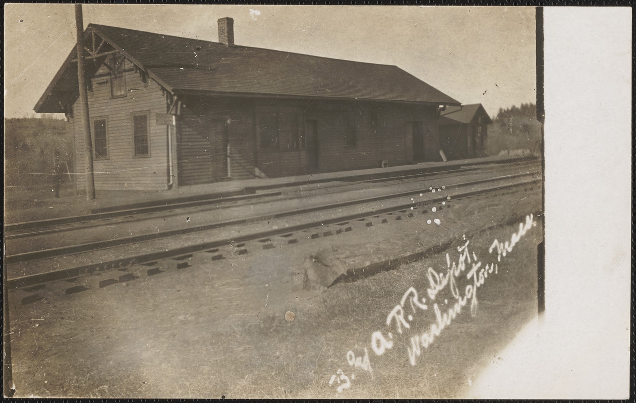 B and A. R. R. Depot, Washington, Mass. - Digital Commonwealth