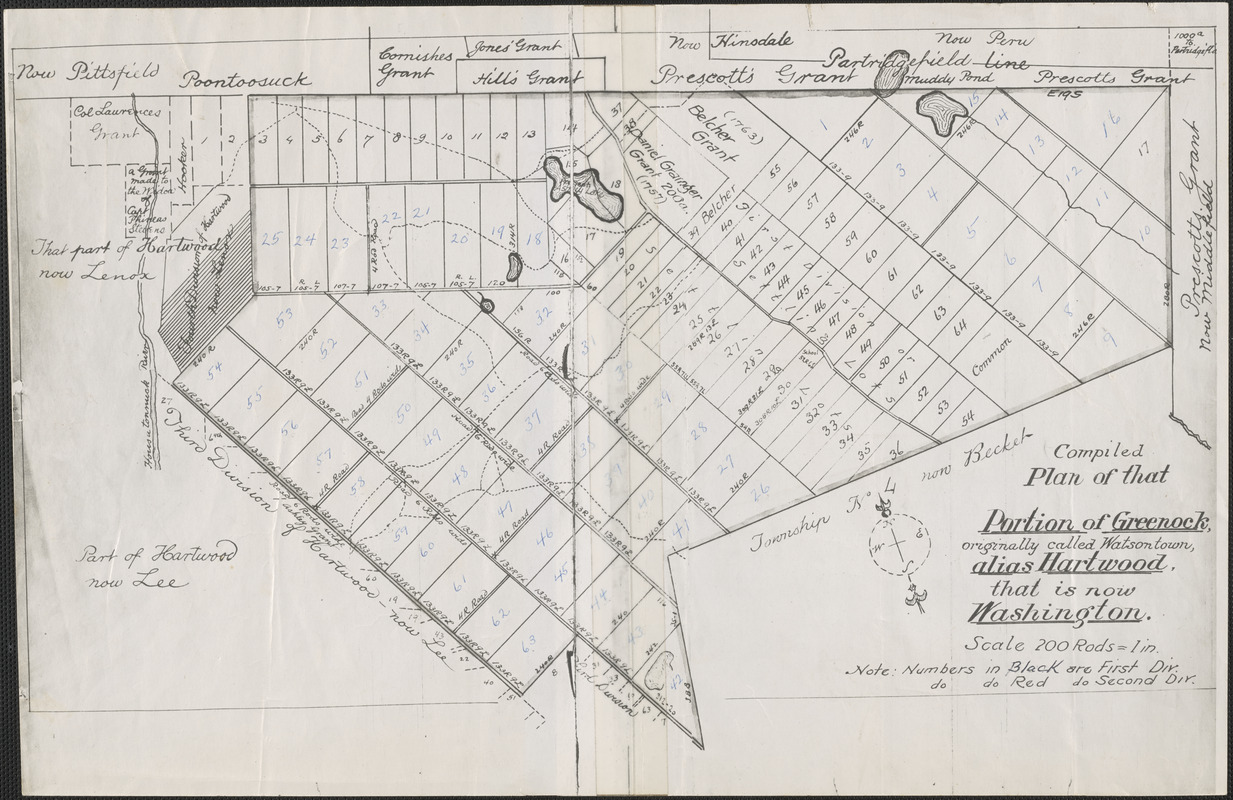 Map Showing Original lots in Washington - Digital Commonwealth