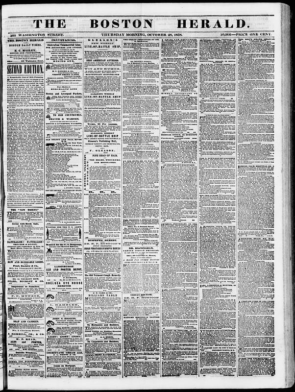 The Boston Herald. October 28, 1858 - Digital Commonwealth