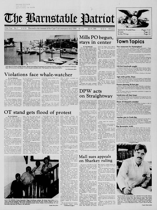 Barnstable Patriot. July 04, 1985 - Digital Commonwealth