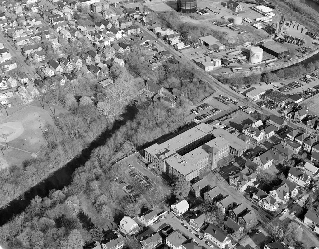Looking over John Pilling housing and Francis Gate - Digital Commonwealth