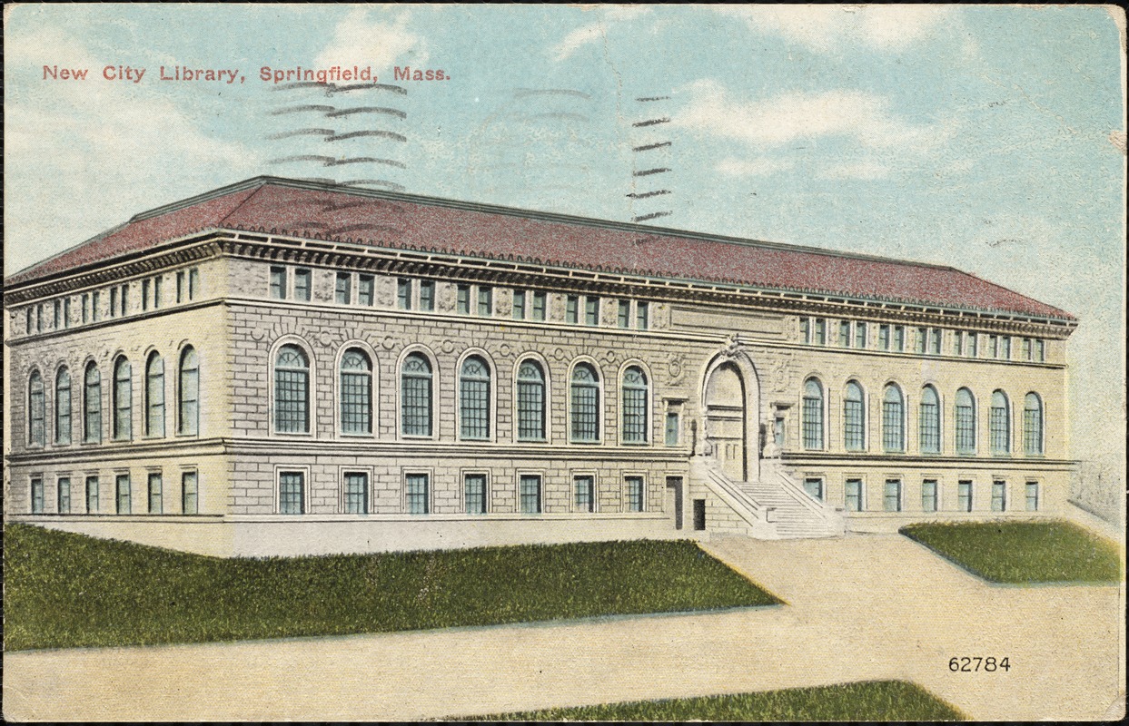 New city library, Springfield, Mass. - Digital Commonwealth