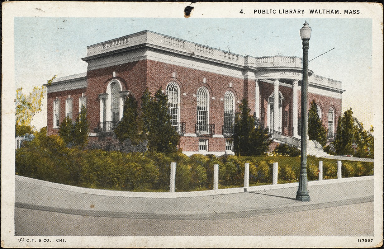 Public library, Waltham, Mass. - Digital Commonwealth
