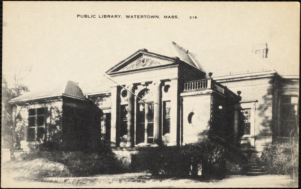 Public library, Watertown, Mass. - Digital Commonwealth