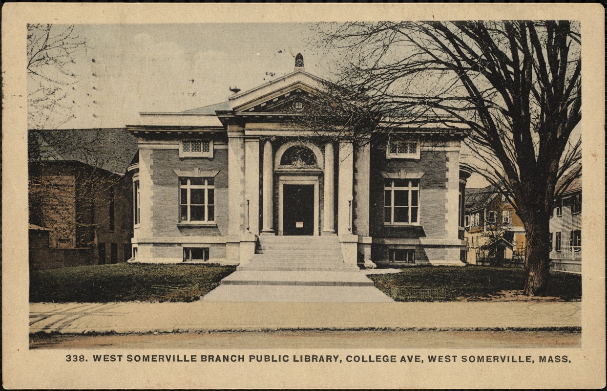 West Somerville Branch Public Library, College Ave., West Somerville ...