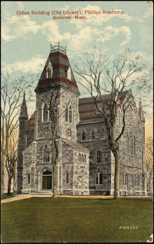 Office building (old library), Phillips Academy, Andover, Mass ...