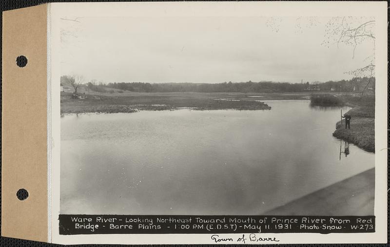 Ware River, looking northeast toward mouth of Prince River from Red ...