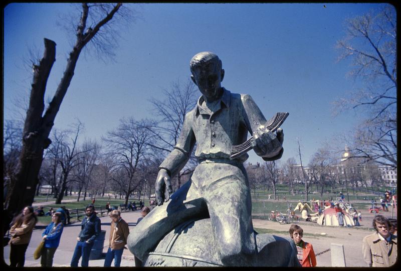 Learning statue, Boston Common - Digital Commonwealth