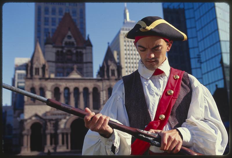 Minuteman in Copley Square - Digital Commonwealth