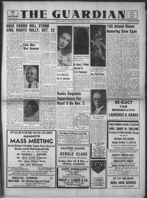 The Guardian. October 16, 1948 - Digital Commonwealth