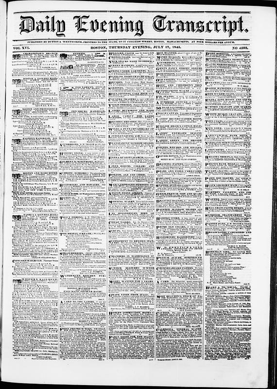 Daily Evening Transcript - Digital Commonwealth