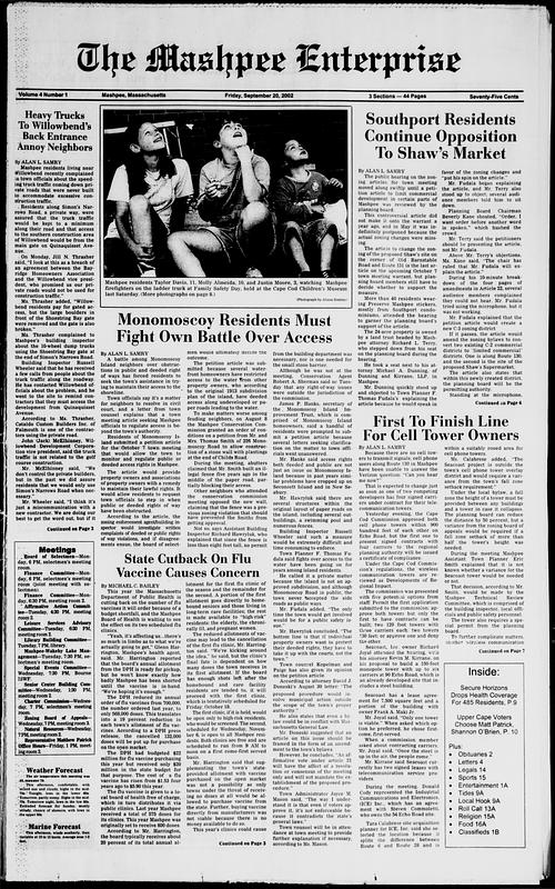 The Mashpee Enterprise. September 20, 2002 - Digital Commonwealth
