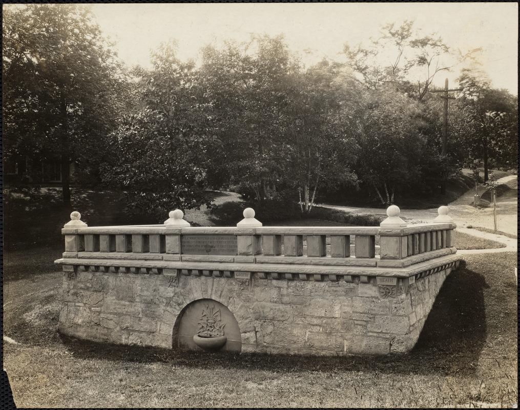 Eliot Memorial. Newton Corner, Newton, MA - Digital Commonwealth