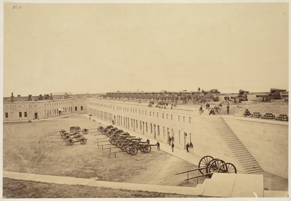 Interior of Fort Warren - Digital Commonwealth