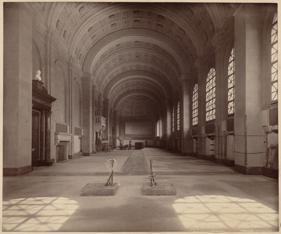 Boston Public Library. Copley Square. Bates Hall - Digital Commonwealth