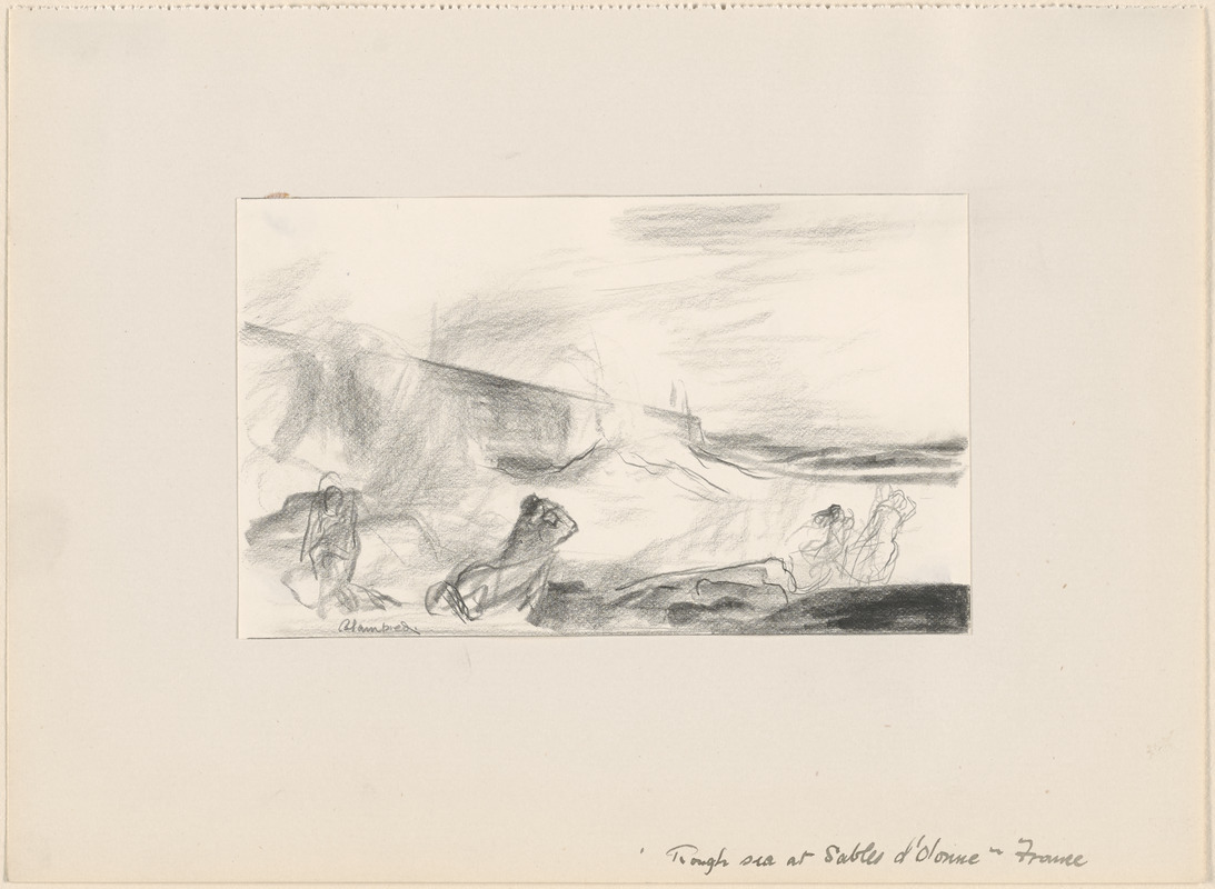 Tough sea at Sables d'Olonne - France - Digital Commonwealth