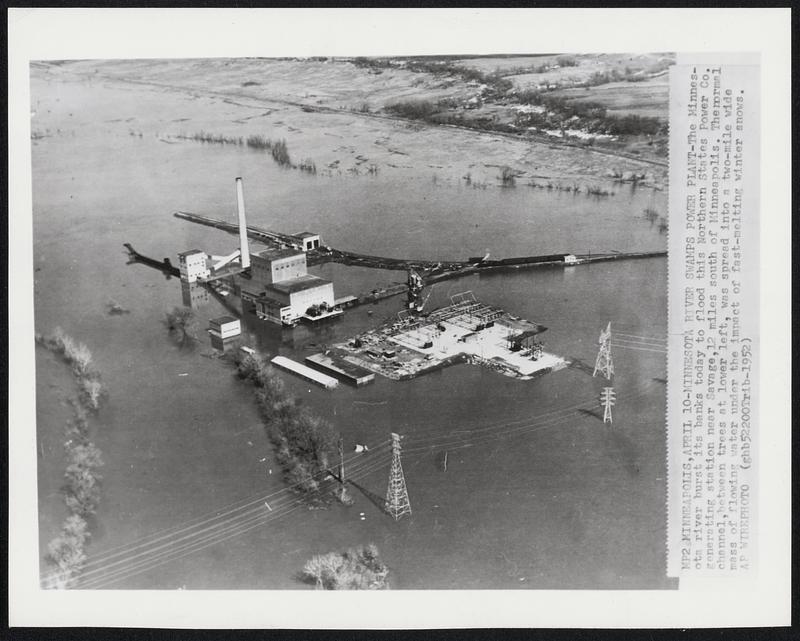 Minnesota River Swamps Power Plant - The Minnesota river burst its ...