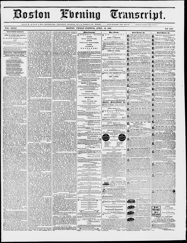 Boston Evening Transcript - Digital Commonwealth