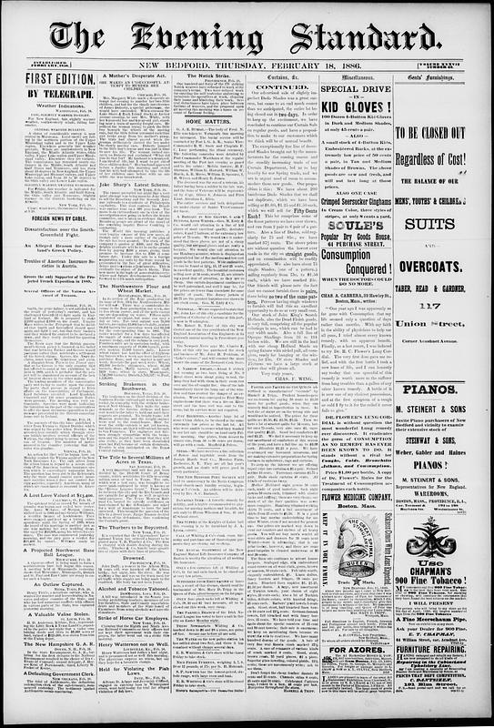 Evening Standard. February 18, 1886 - Digital Commonwealth