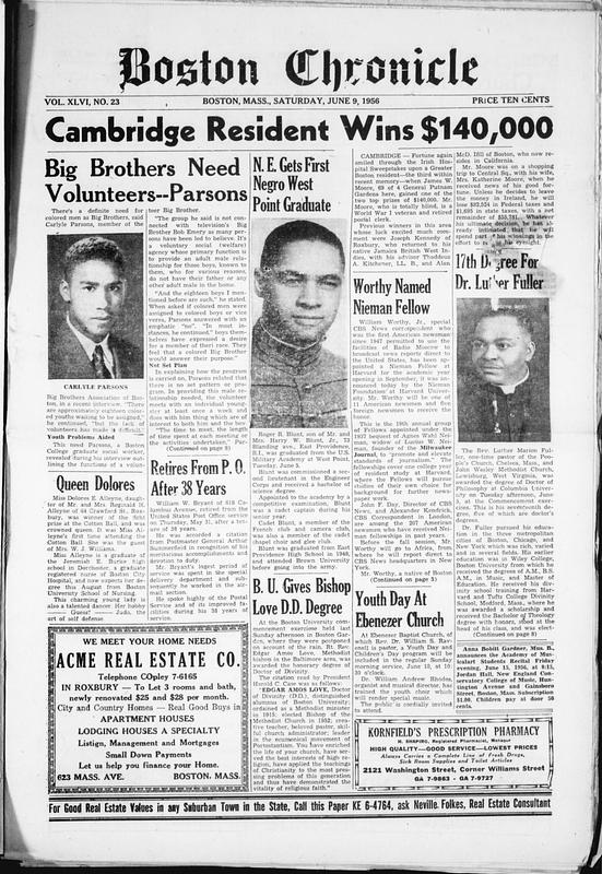 Boston Chronicle. June 09, 1956 - Digital Commonwealth