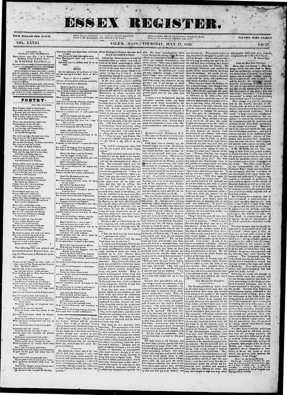 Essex Register. July 17, 1828 - Digital Commonwealth