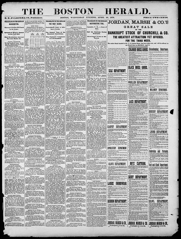 The Boston Herald. April 10, 1878 - Digital Commonwealth