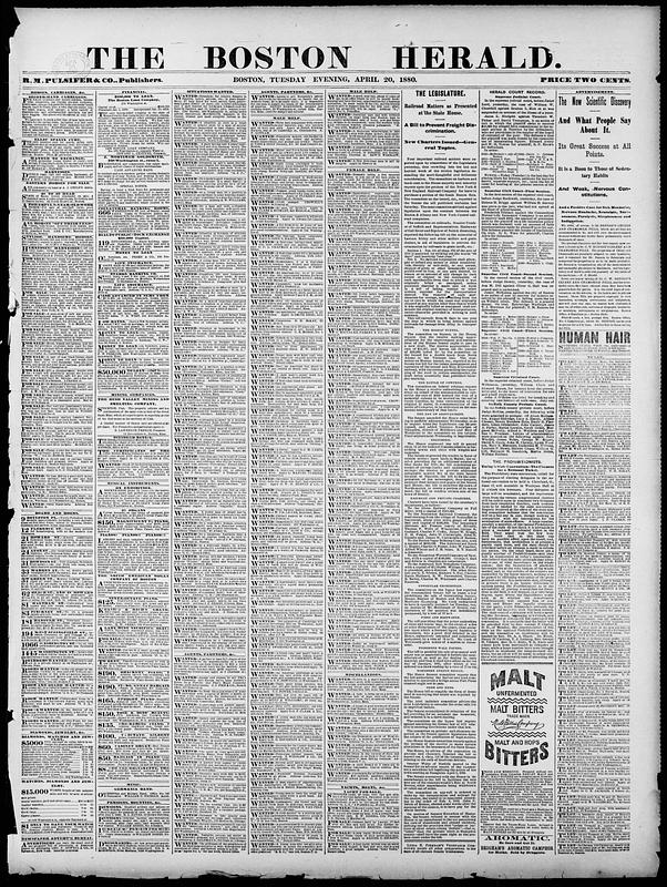 The Boston Herald. April 20, 1880 - Digital Commonwealth