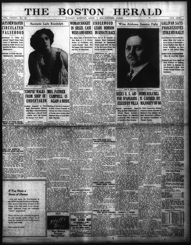 The Boston Herald. April 07, 1914 - Digital Commonwealth