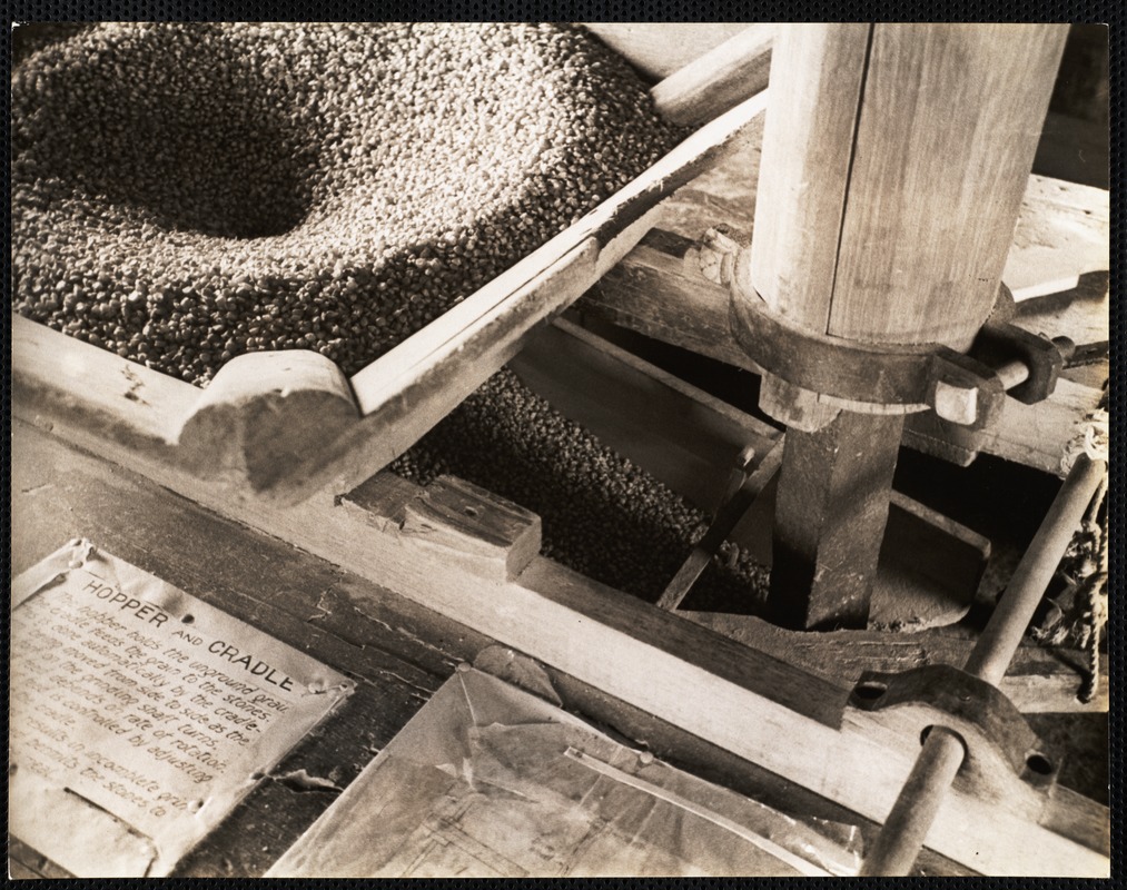 Nantucket old wind mill grinding corn - Digital Commonwealth