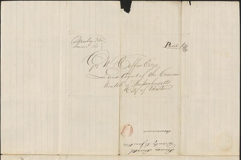 Seneca Smith to George Coffin, 12 June 1834 - Digital Commonwealth
